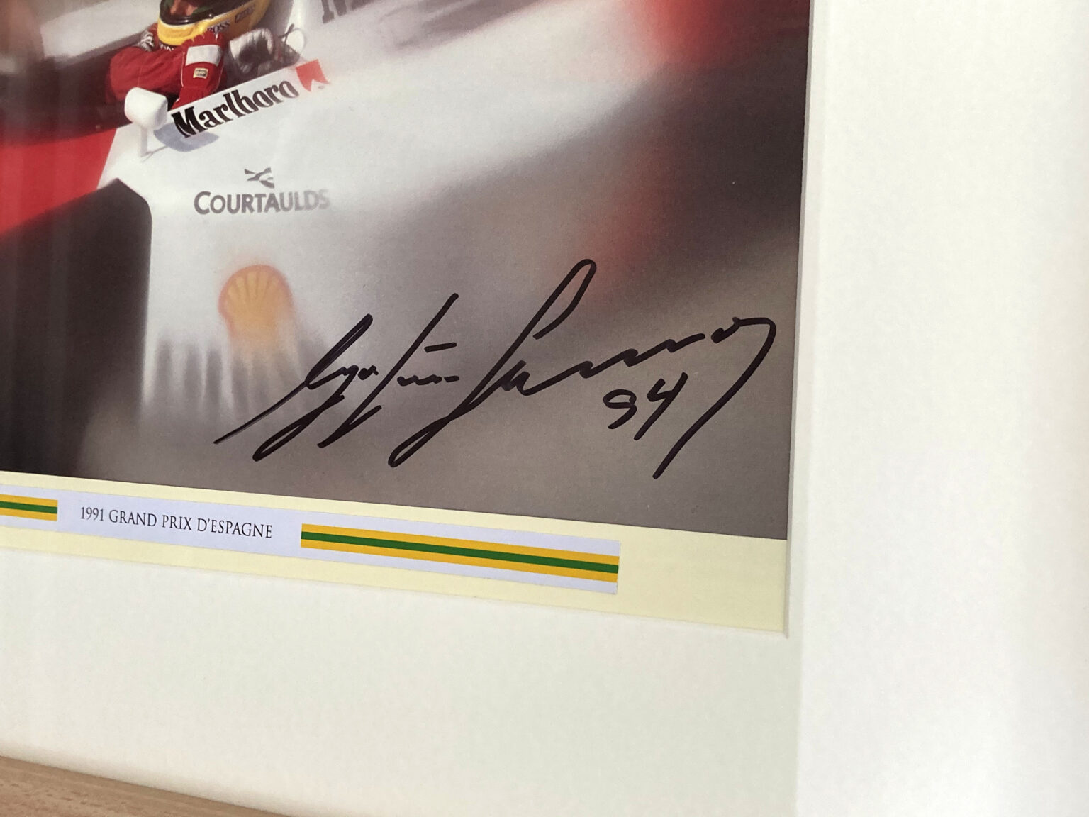 » Ayrton Senna signed McLaren print